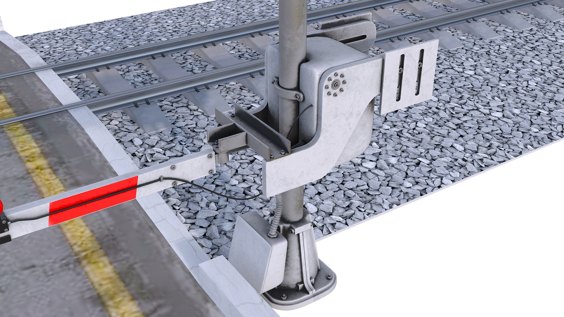 3D Railroad Crossing 1 - TurboSquid 1985809