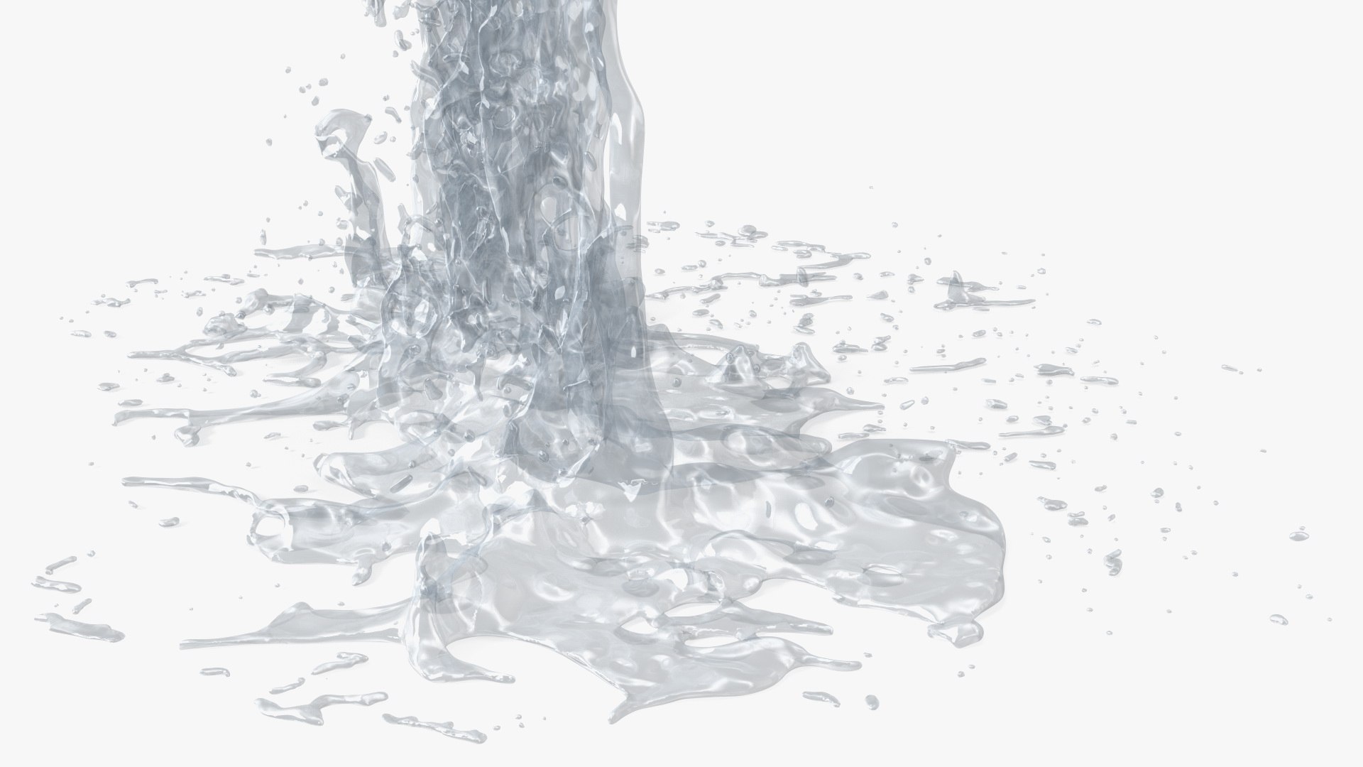 3D Falling Water Streams Collection - TurboSquid 2174321