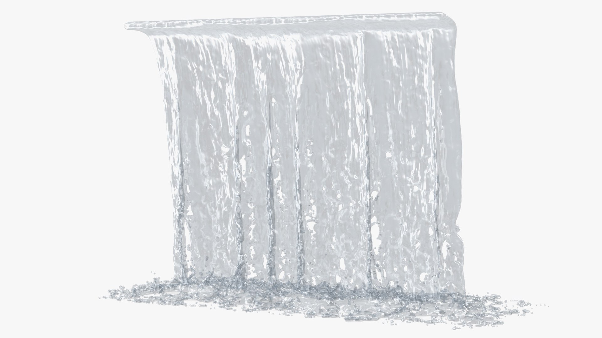 3D Falling Water Streams Collection - TurboSquid 2174321