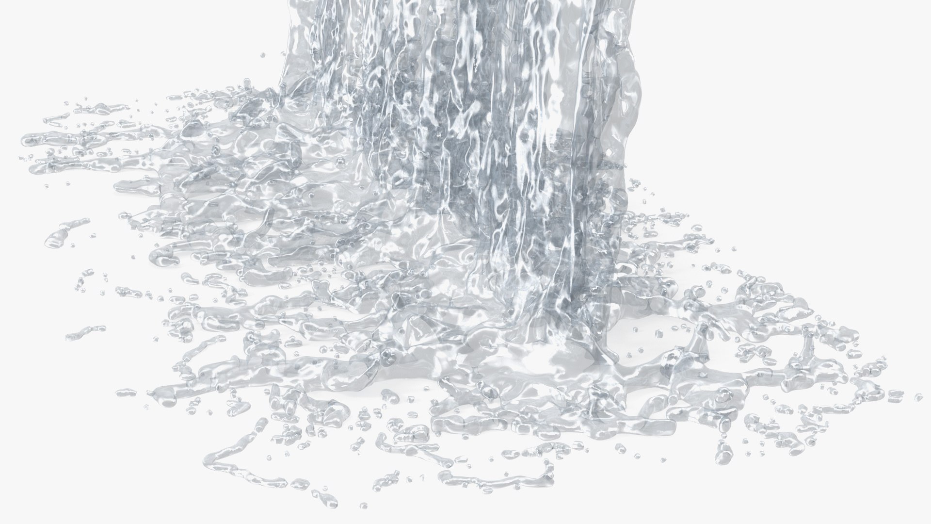 3D Falling Water Streams Collection - TurboSquid 2174321