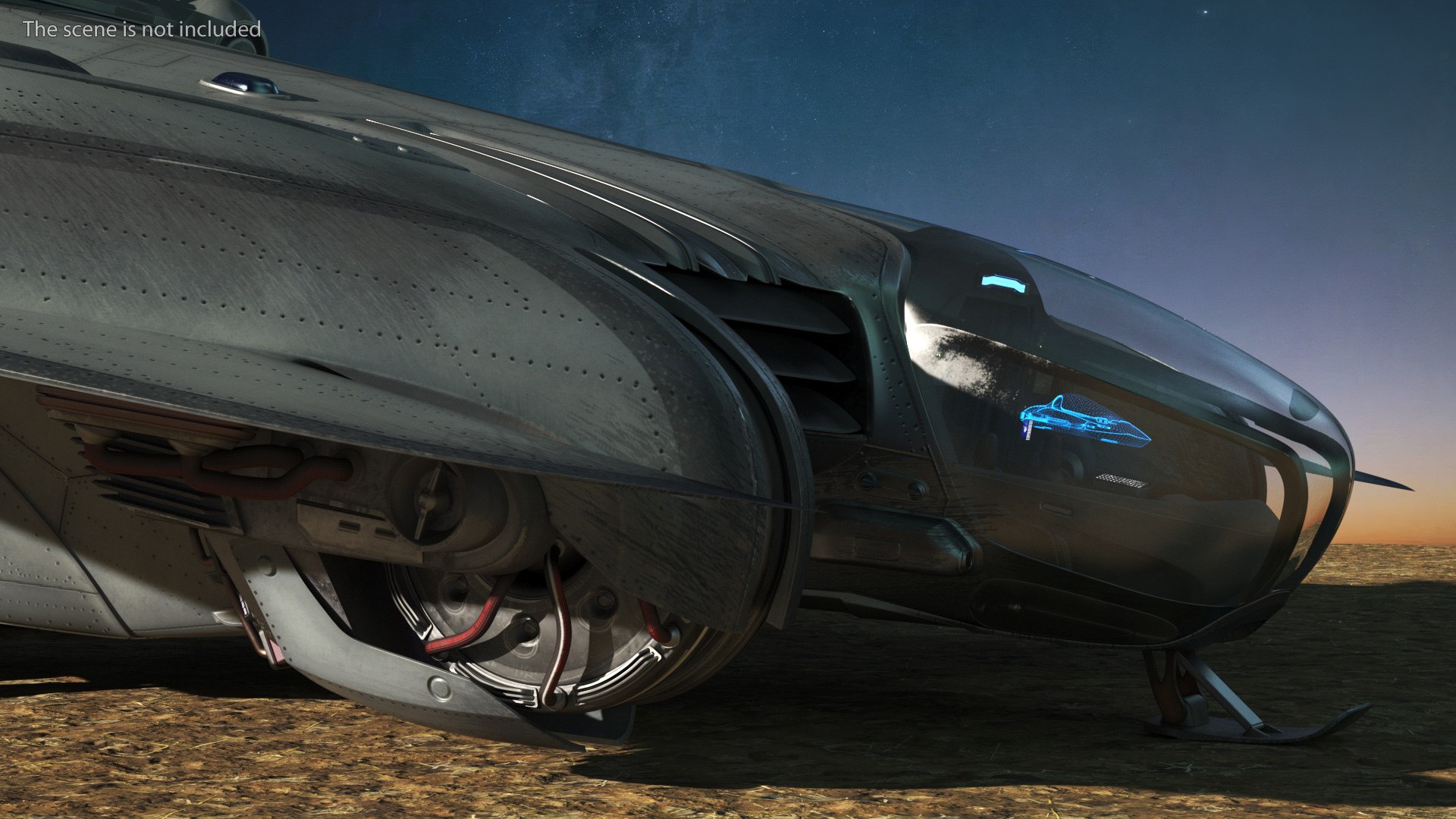 Futuristic Spaceship Transporter 3D Model - TurboSquid 2385077