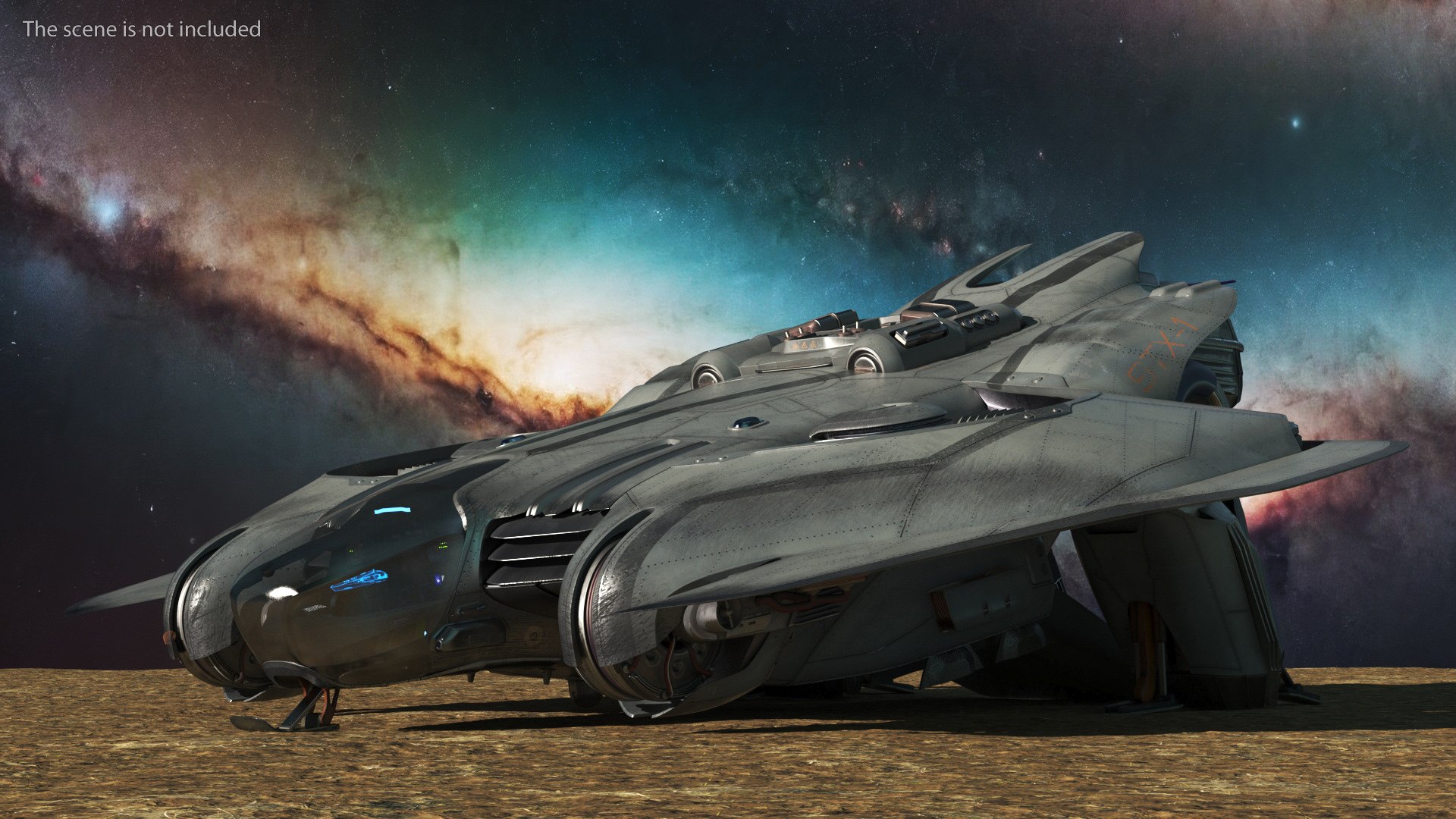 Futuristic Spaceship Transporter 3D Model - TurboSquid 2385077