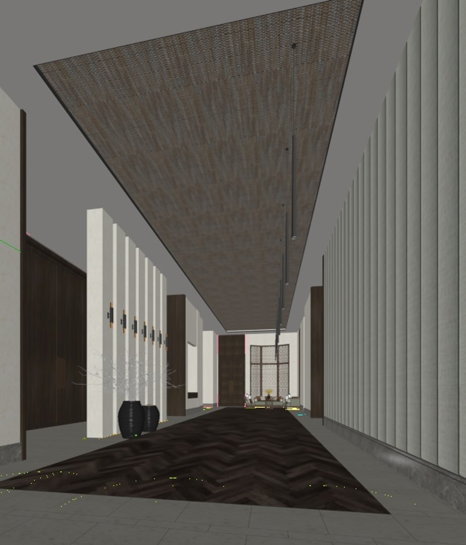 3D Corridor Interiors Model - TurboSquid 1616158