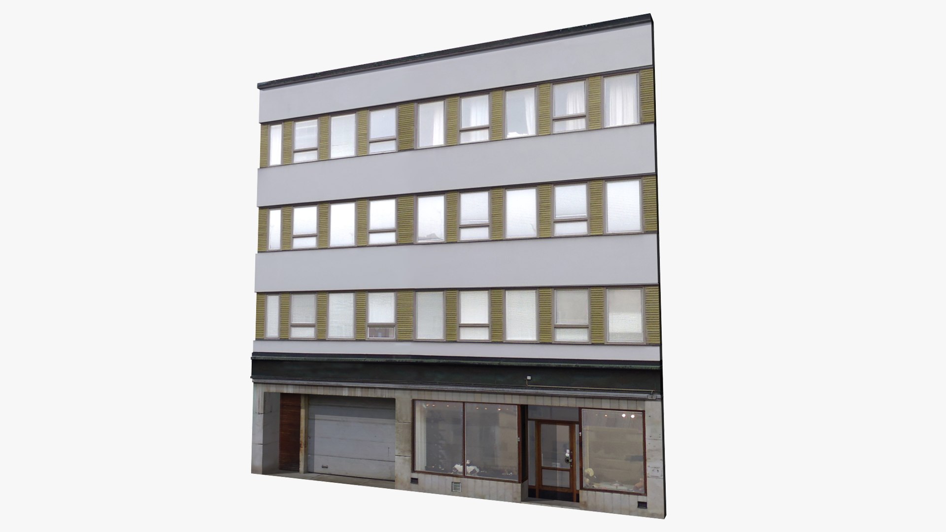 3d Street Building Facade