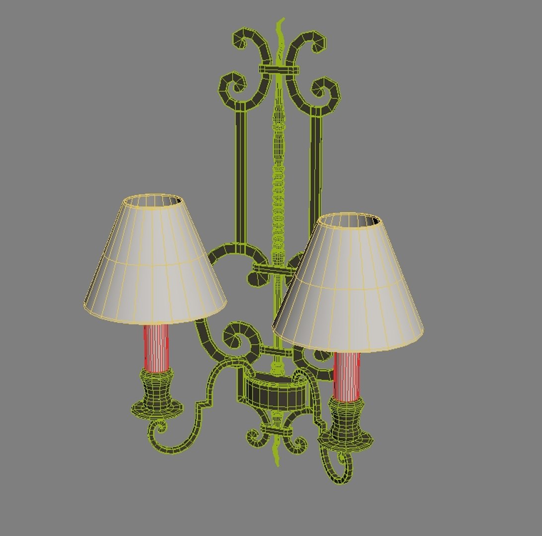 vaughan - icomb wall light 3d model