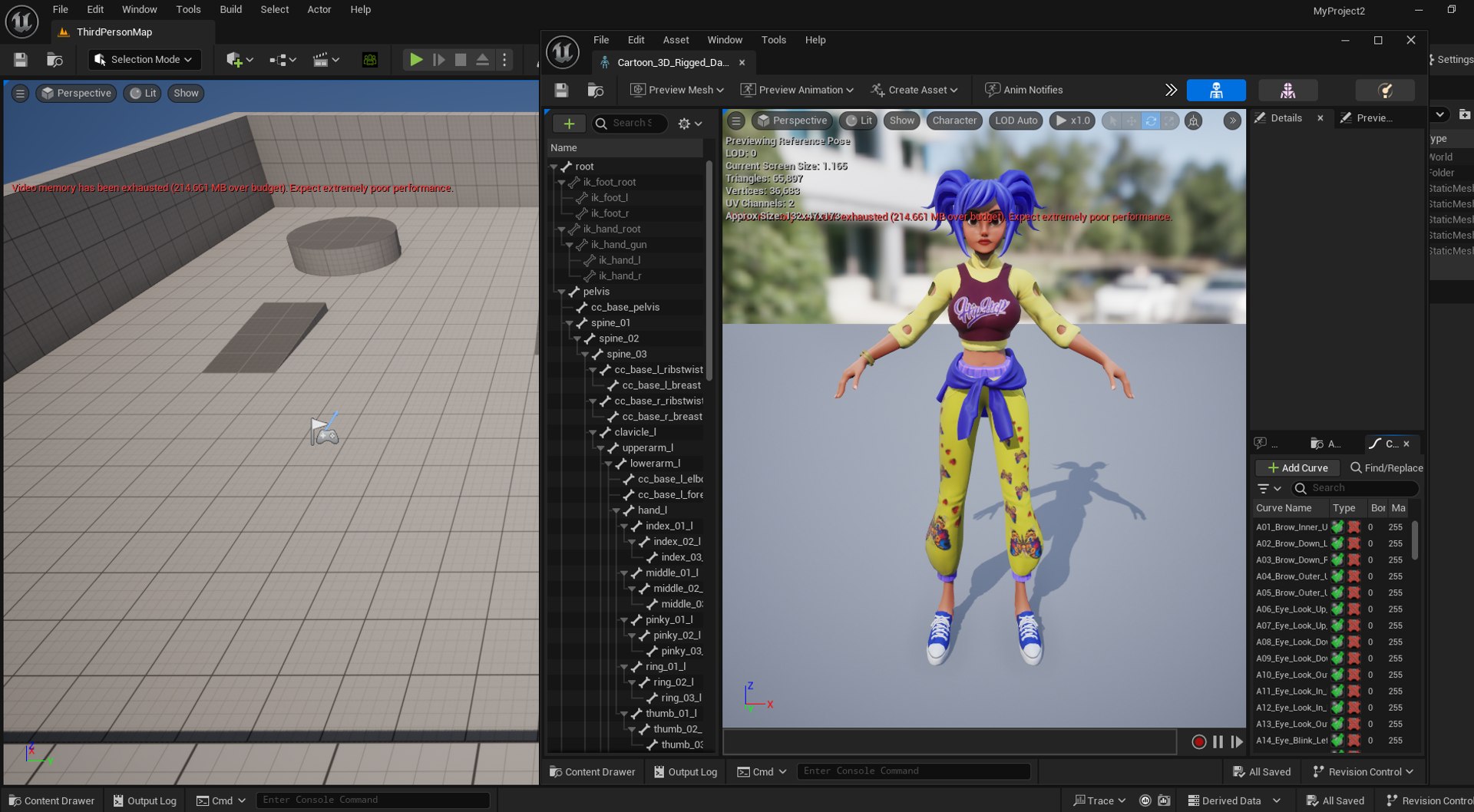 Cartoon 3D Rigged Dancer Girl-Liyla Character Model 3D Model ...