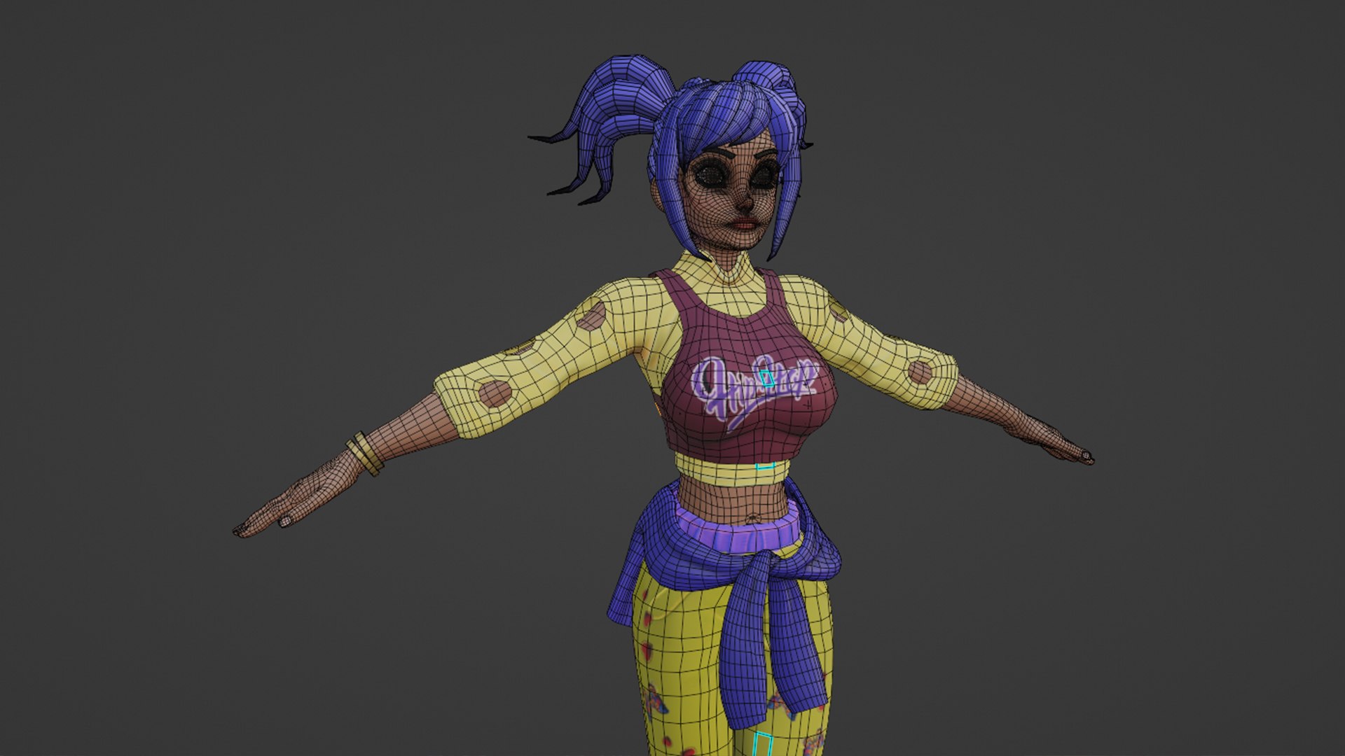Cartoon 3D Rigged Dancer Girl-Liyla Character Model 3D Model ...