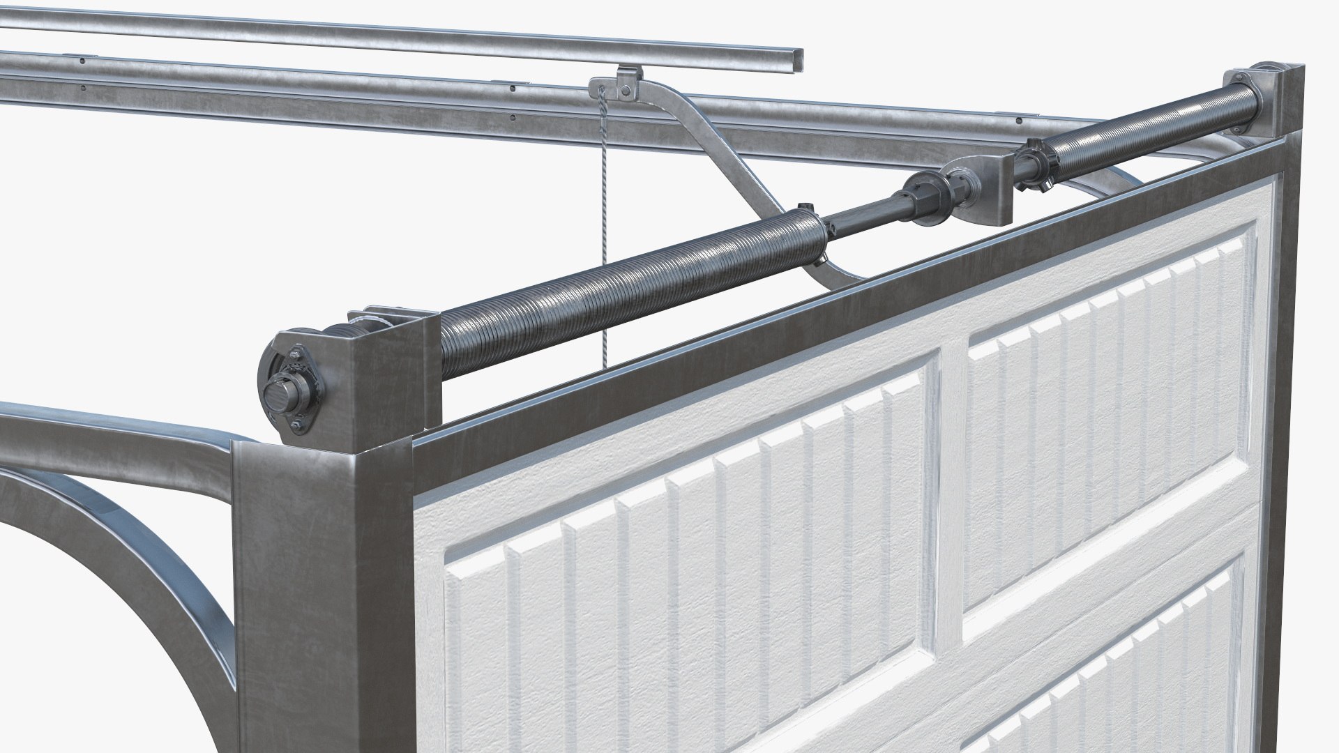 3D Automatic Garage Door System Rigged For Maya - TurboSquid 2390714