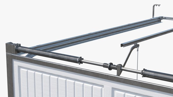 modelo 3d Sistema de puerta de garaje automática preparado para Maya ...