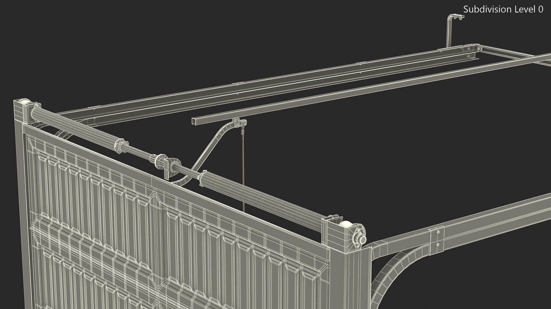 3D Automatic Garage Door System Rigged For Maya - TurboSquid 2390714