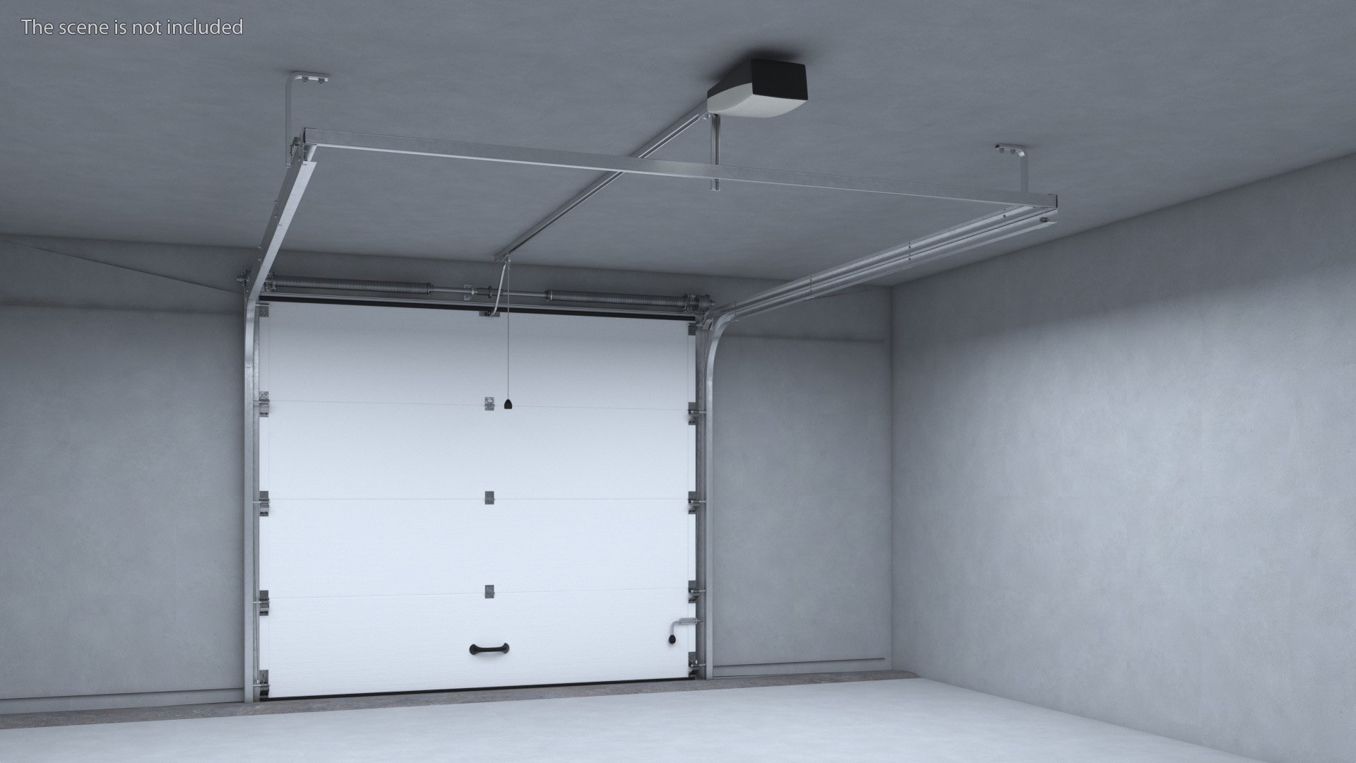 3D Automatic Garage Door System Rigged For Maya - TurboSquid 2390714