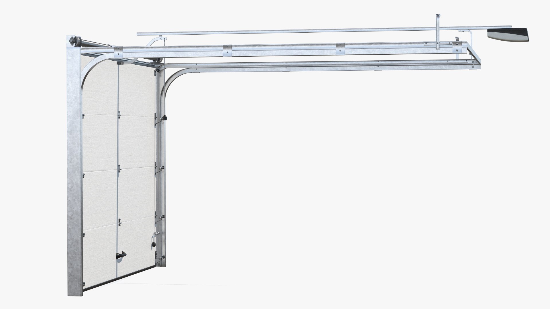 3D Automatic Garage Door System Rigged For Maya - TurboSquid 2390714