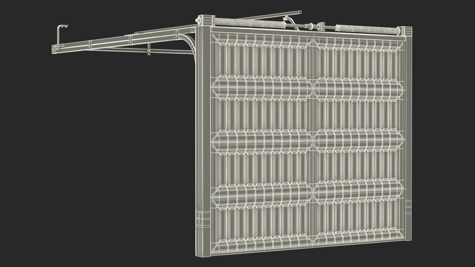 3D Automatic Garage Door System Rigged For Maya - TurboSquid 2390714