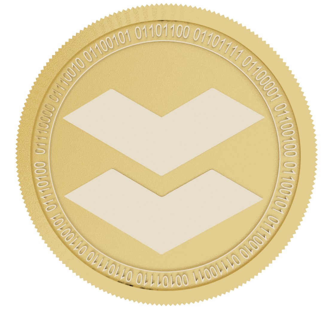 3D Elastos Gold Coin - TurboSquid 1457780