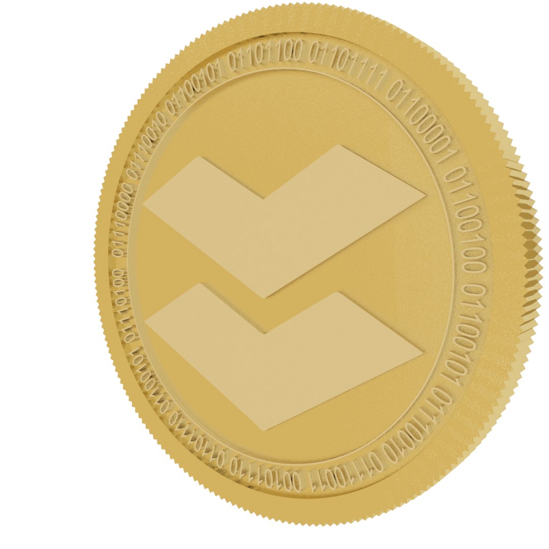 3D Elastos Gold Coin - TurboSquid 1457780