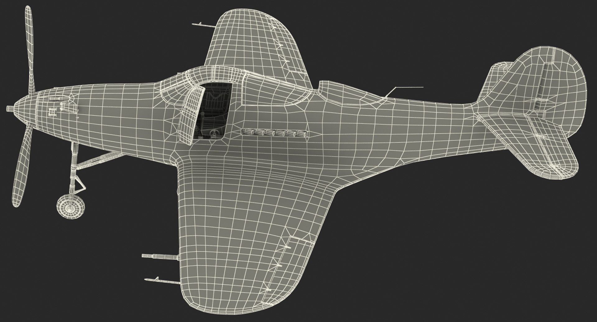 3D American Wwii Fighter Aircraft Model - TurboSquid 1159017