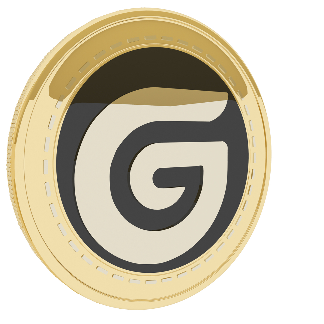 3D Global Social Chain Cryptocurrency Gold Coin - TurboSquid 1856633