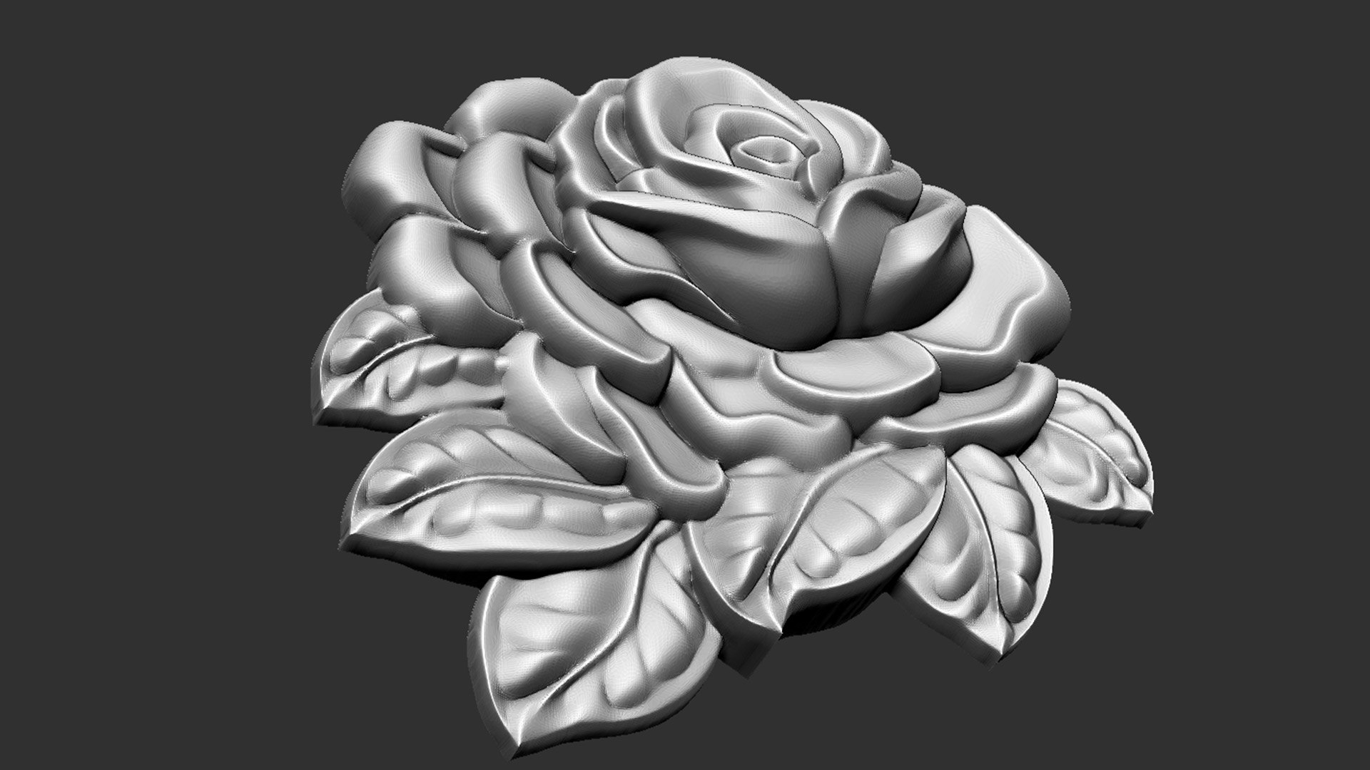 Roses Relief Set 3D 3D Model - TurboSquid 2297687