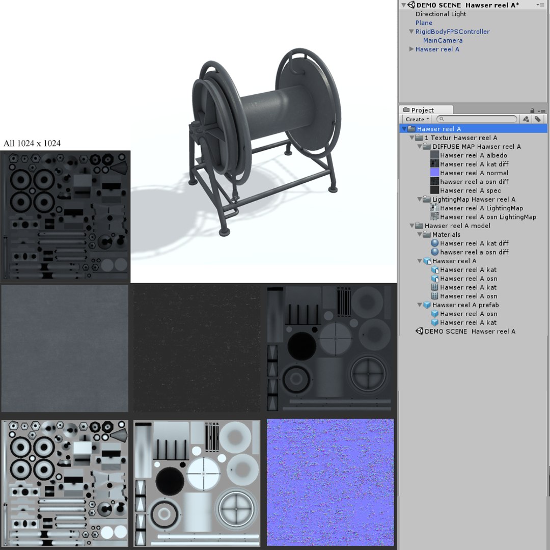 3D model hawser reel - TurboSquid 1210889