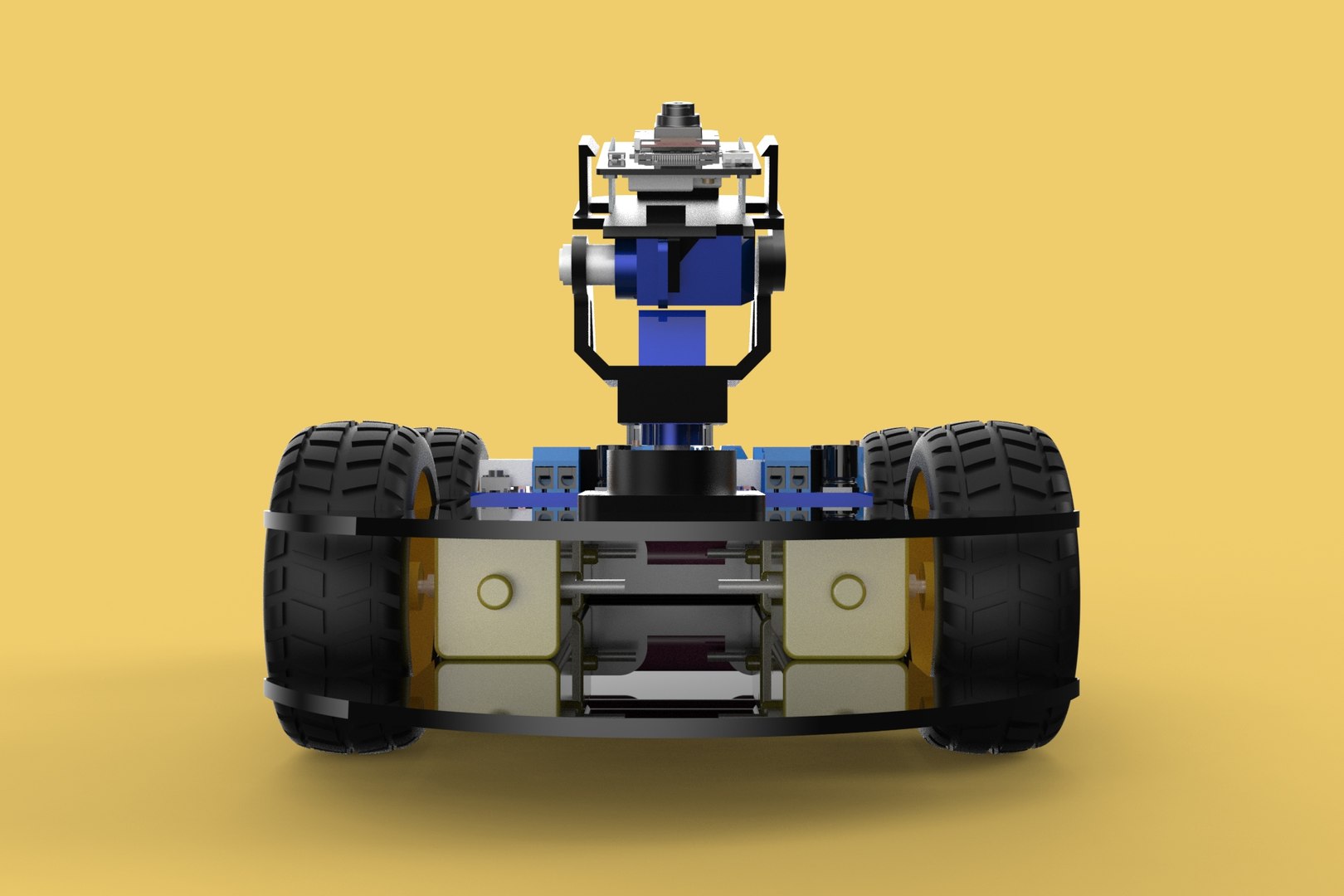 SURVEILLANCE ROBOT CAMERA SECURITY SMART CAR PATROL AUTONOMOUS 3D Model ...