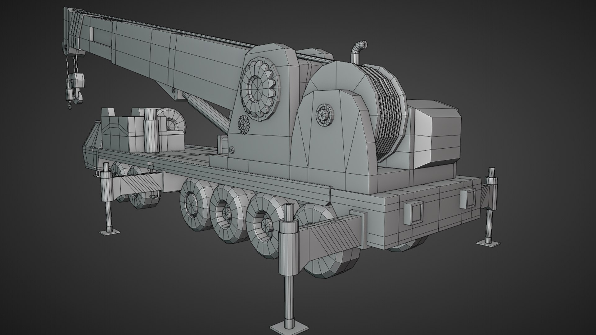 3D Mobile Crane - Heavy Vehicle - TurboSquid 2421875