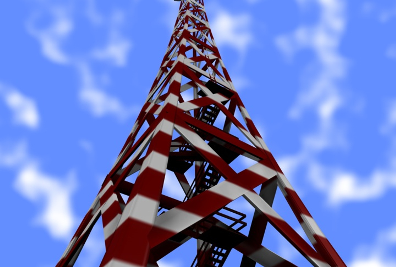 3d radio tower model
