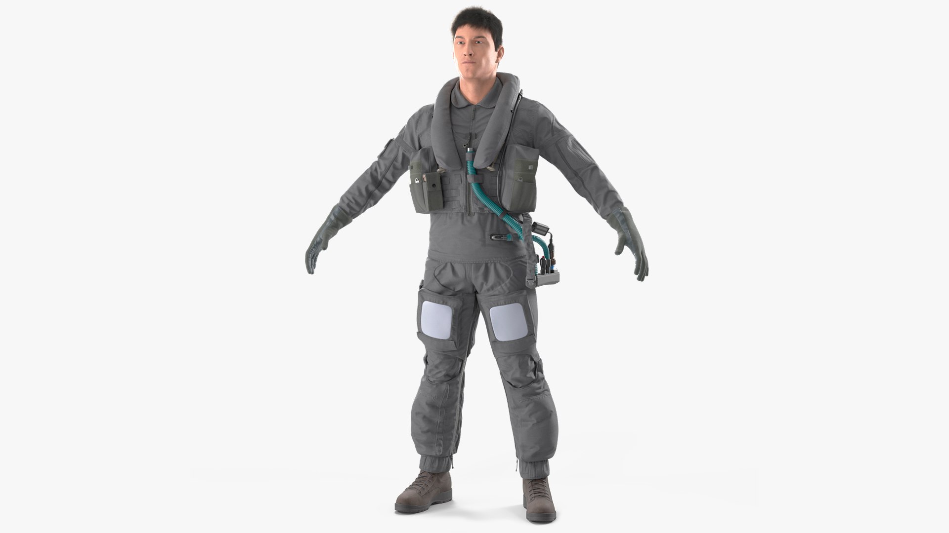 USAF Pilot A-Pose Fur For Cinema 4D Model - TurboSquid 2396138