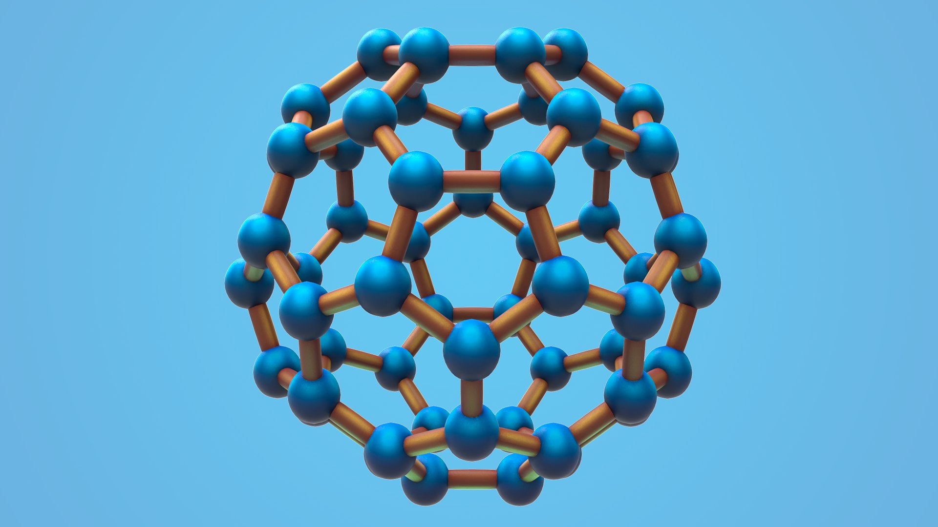 3D Model Carbon Structure Fullerene - TurboSquid 1502863