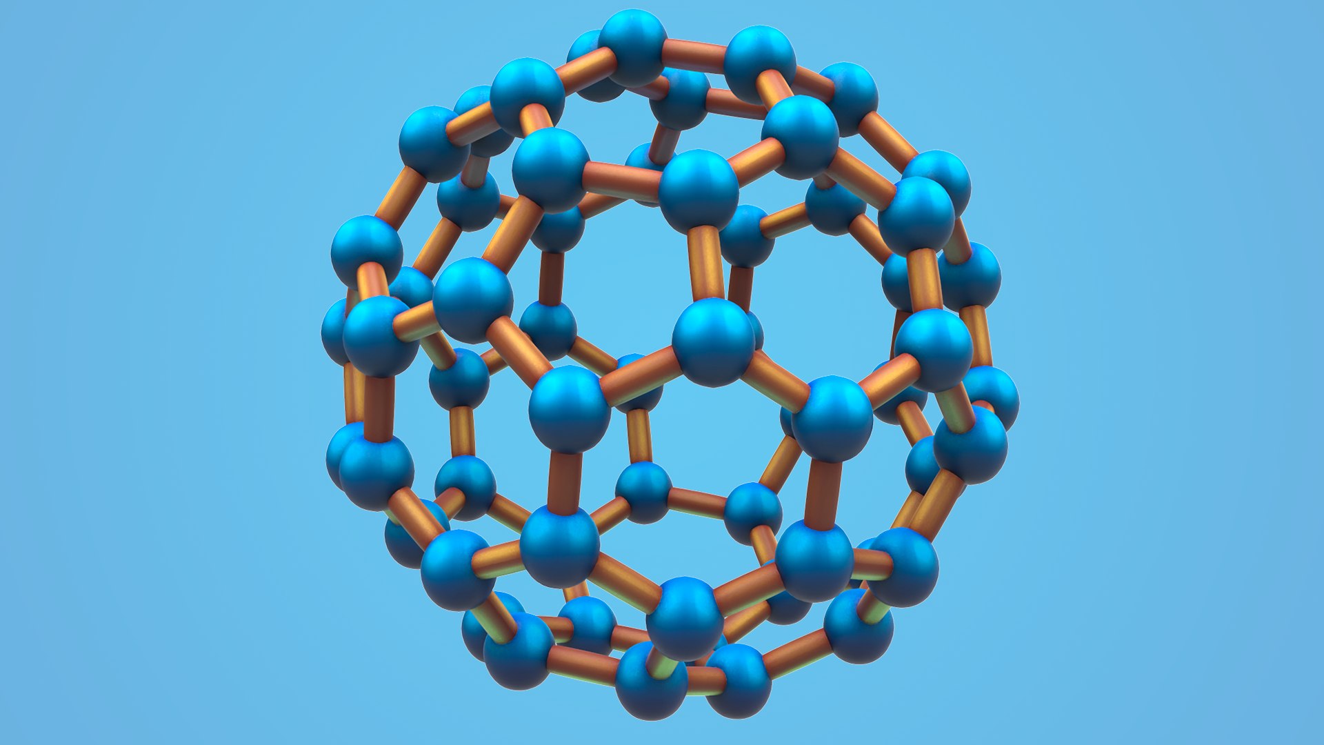 3D Model Carbon Structure Fullerene - TurboSquid 1502863