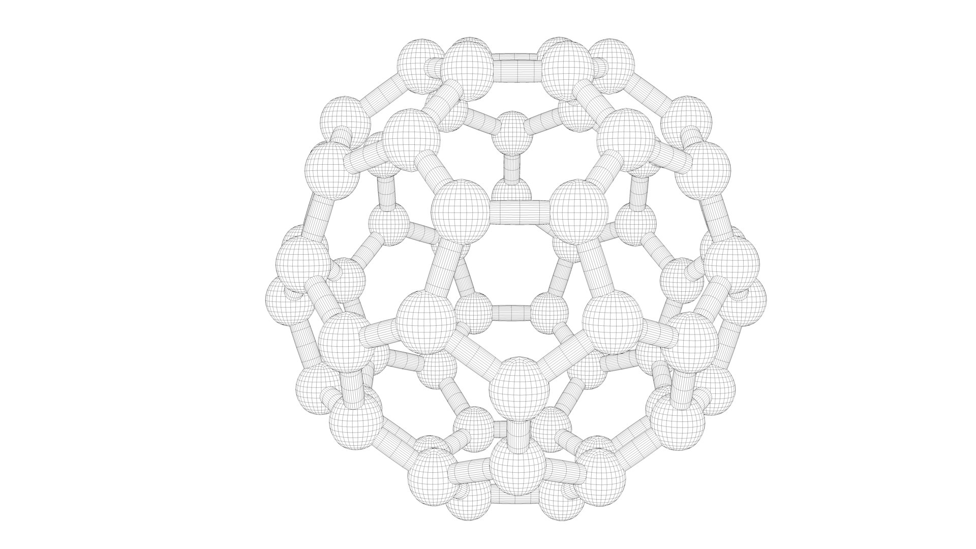3D Model Carbon Structure Fullerene - TurboSquid 1502863