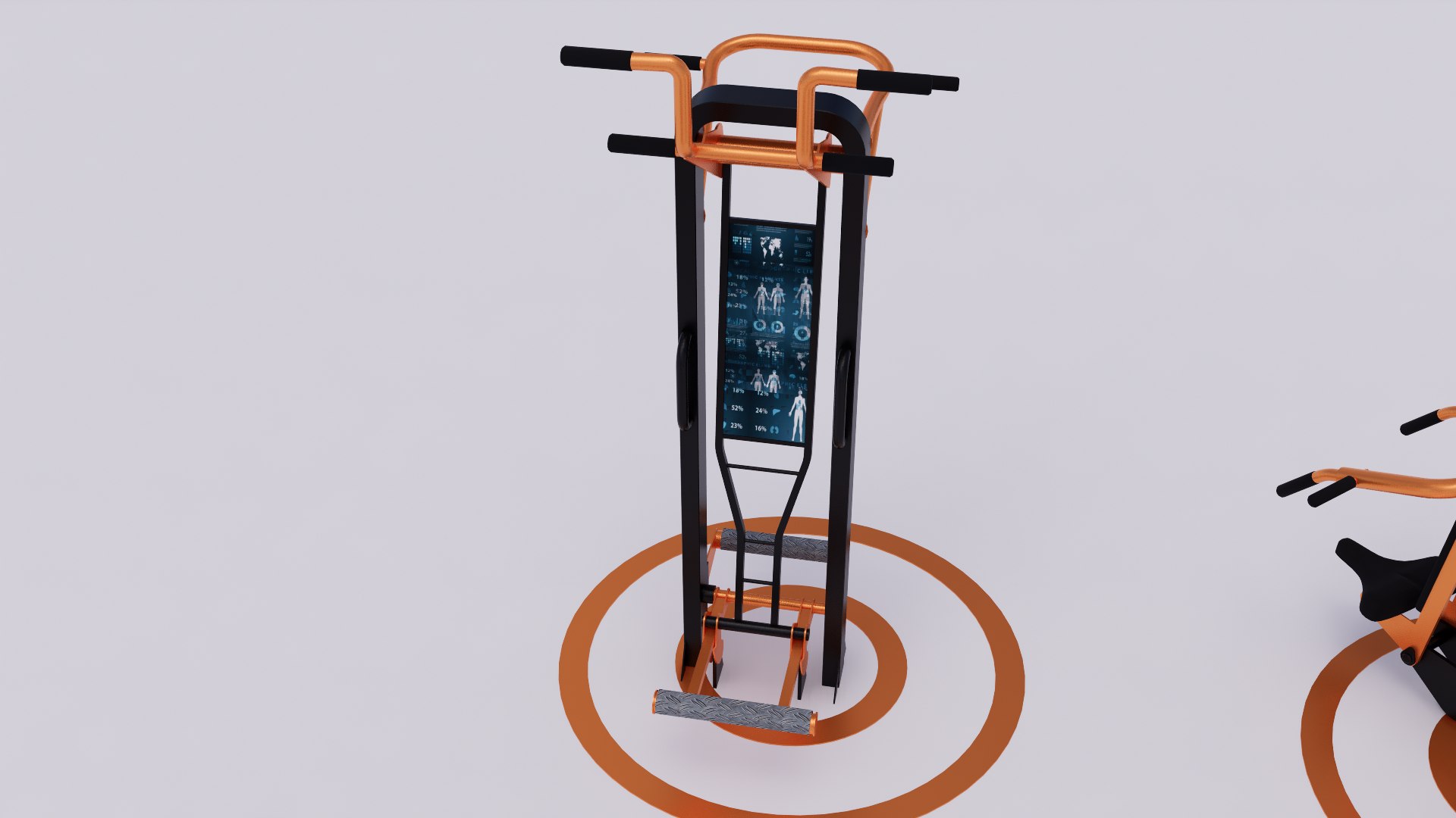 Solar-powered Fitness Equipment-A4 3D Model - TurboSquid 2254075