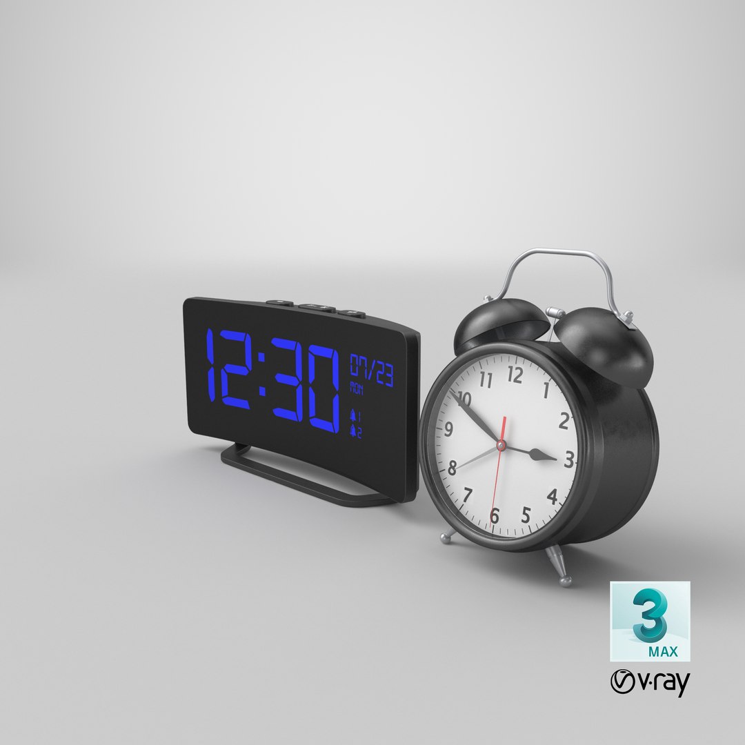 3D real alarm clocks - TurboSquid 1619672