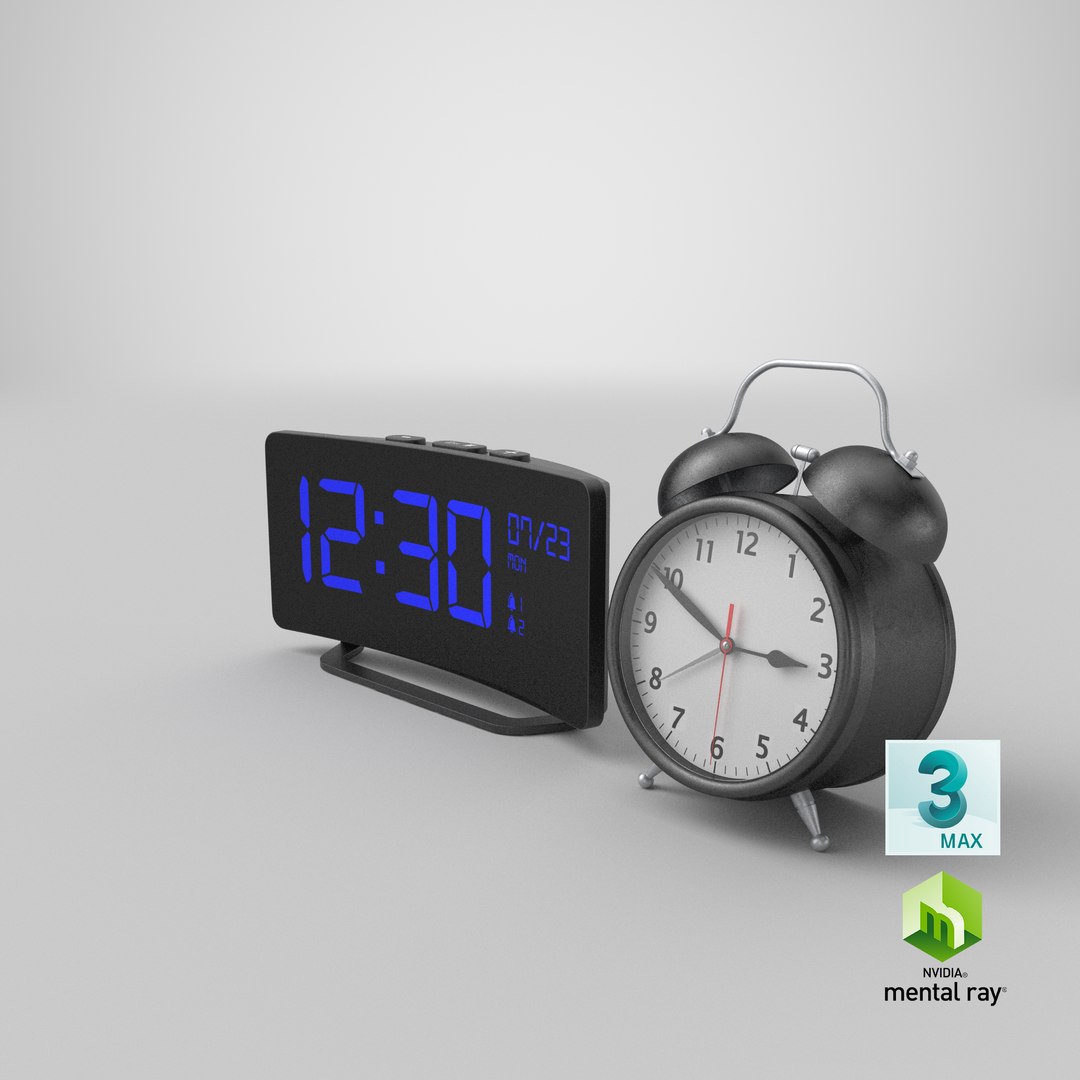3D real alarm clocks - TurboSquid 1619672