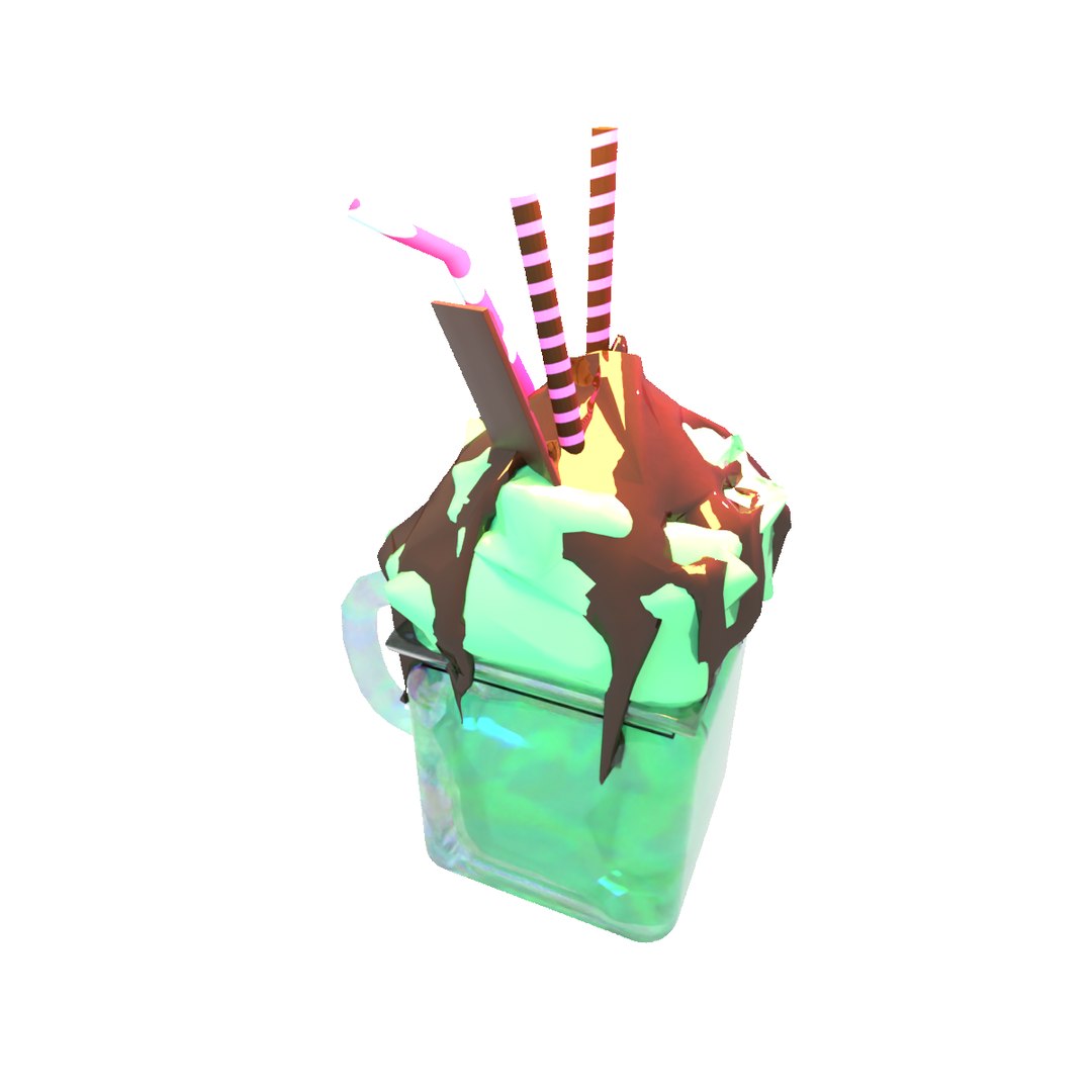 Stylized Ice Cream 3D Model - TurboSquid 2283977