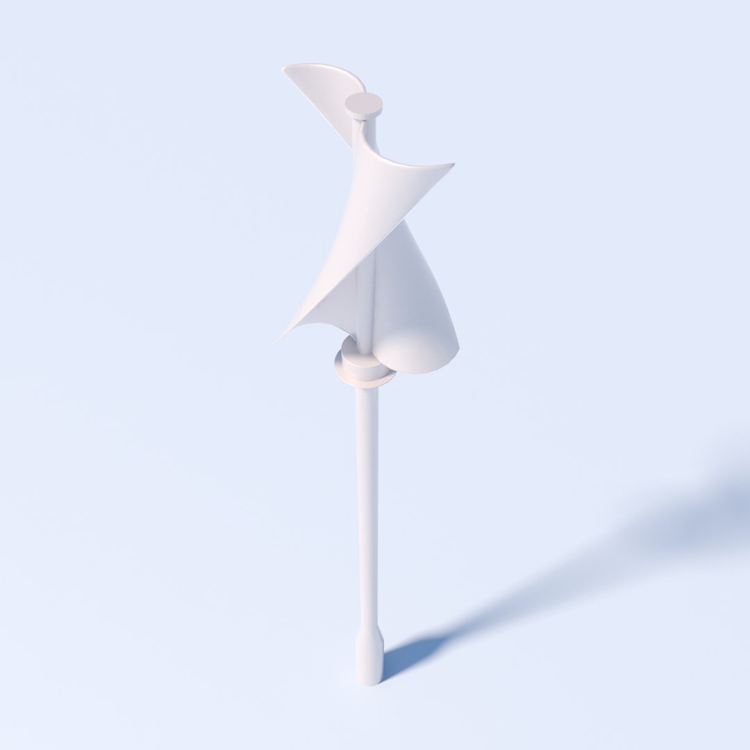 Vertical Axis Wind Turbine 3D Model - TurboSquid 1407770