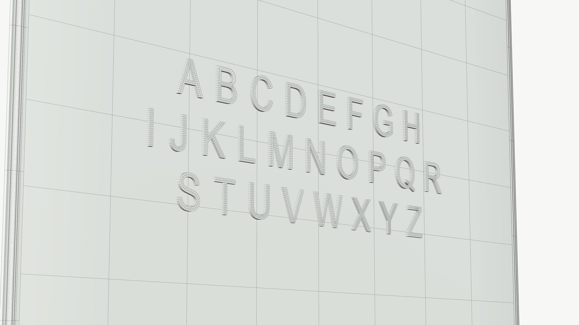 Alphabet Teach Model - TurboSquid 2006575