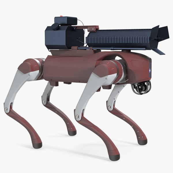 modelo 3d Perro robot con lanzallamas - TurboSquid 2285656