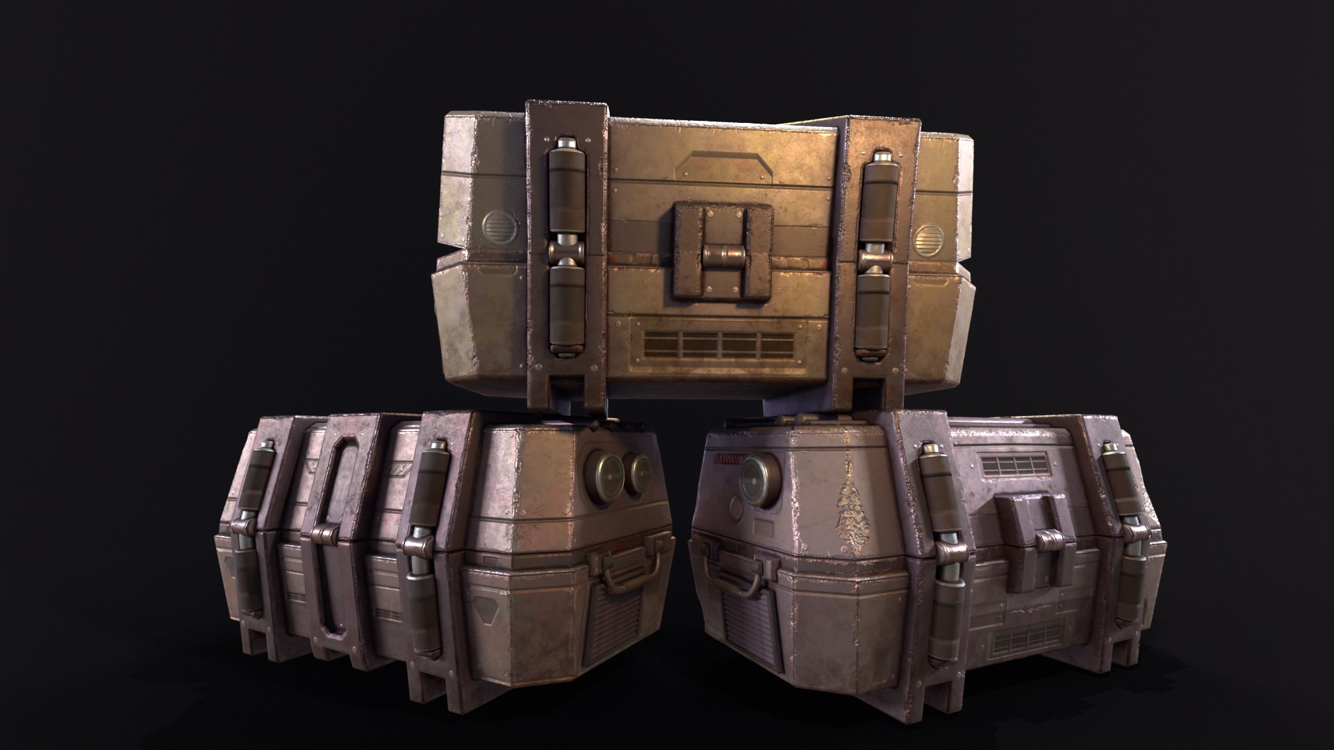 Sci-Fi Crates Pack 3D Model - TurboSquid 2207253