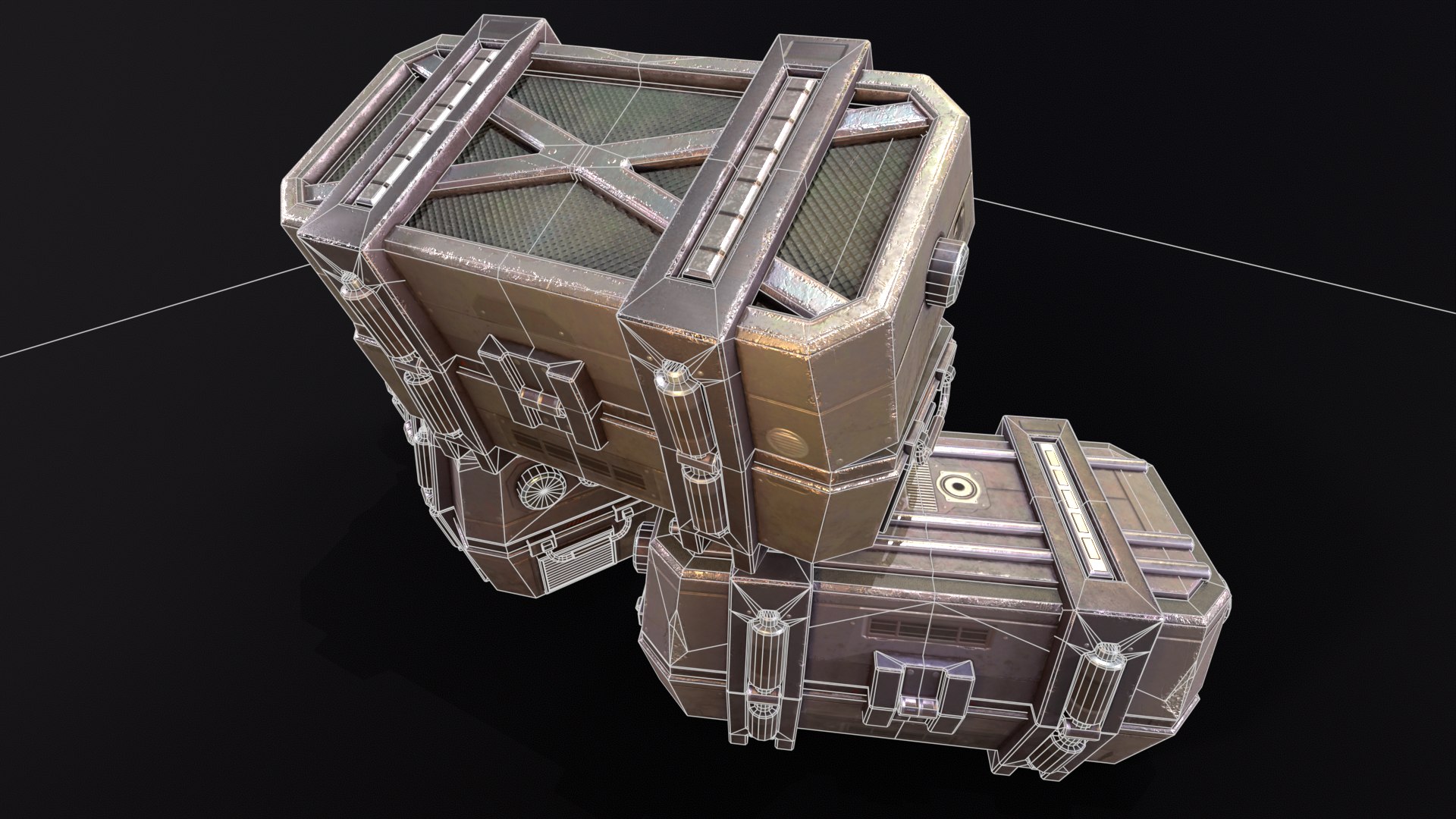 Sci-Fi Crates Pack 3D Model - TurboSquid 2207253
