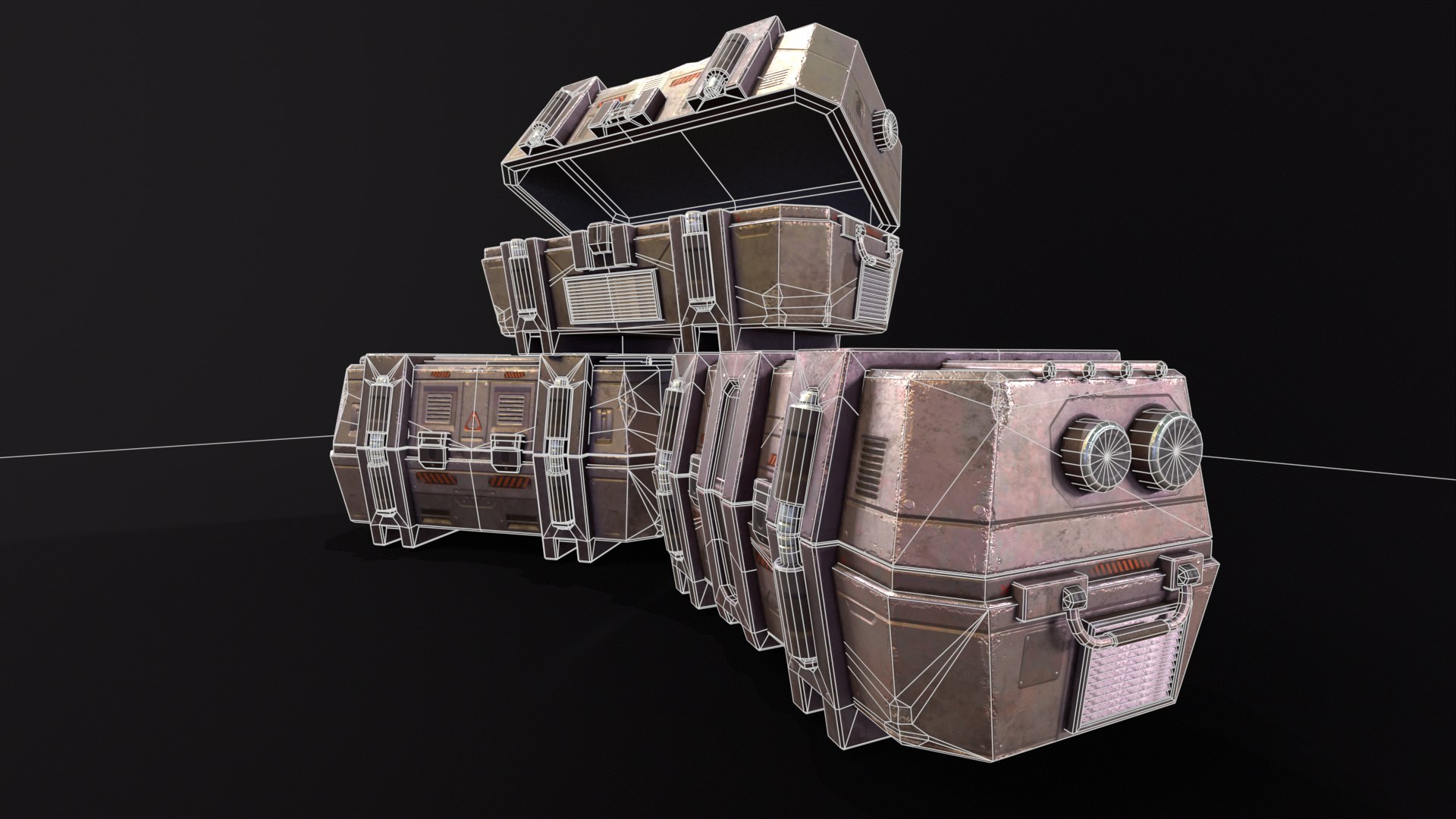 Sci-Fi Crates Pack 3D Model - TurboSquid 2207253