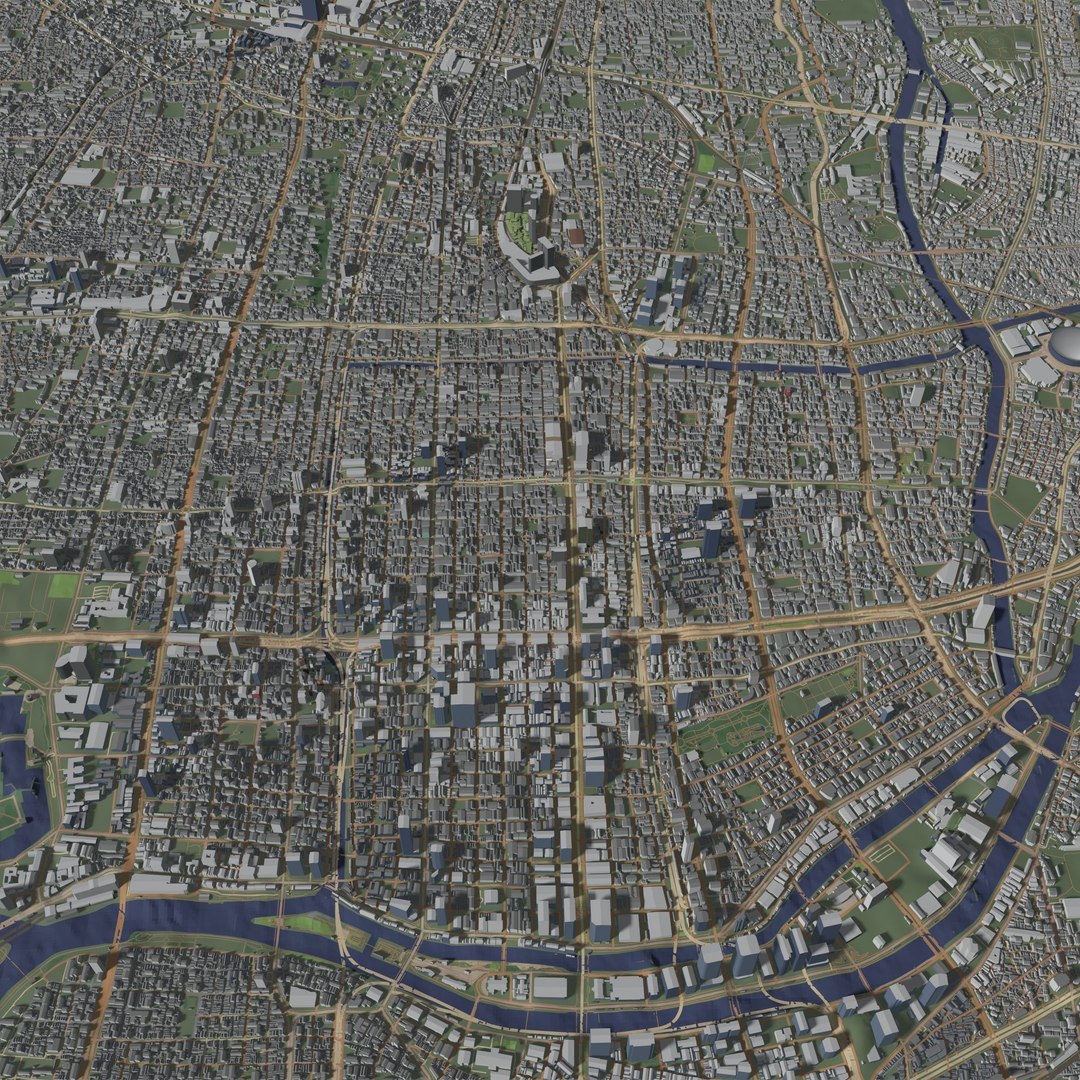 Osaka Japan - City And Urban 3D Model - TurboSquid 2223809