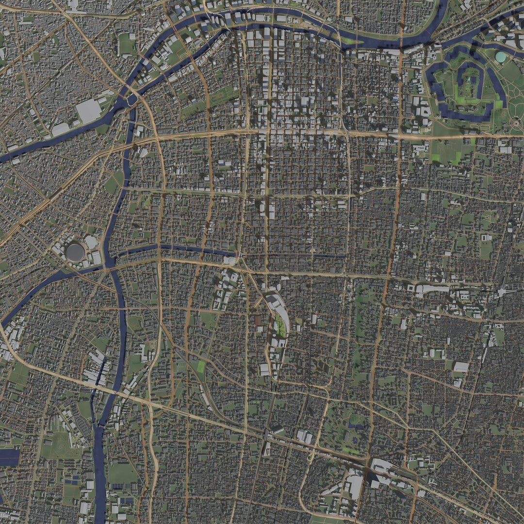 Osaka Japan - City And Urban 3D Model - TurboSquid 2223809