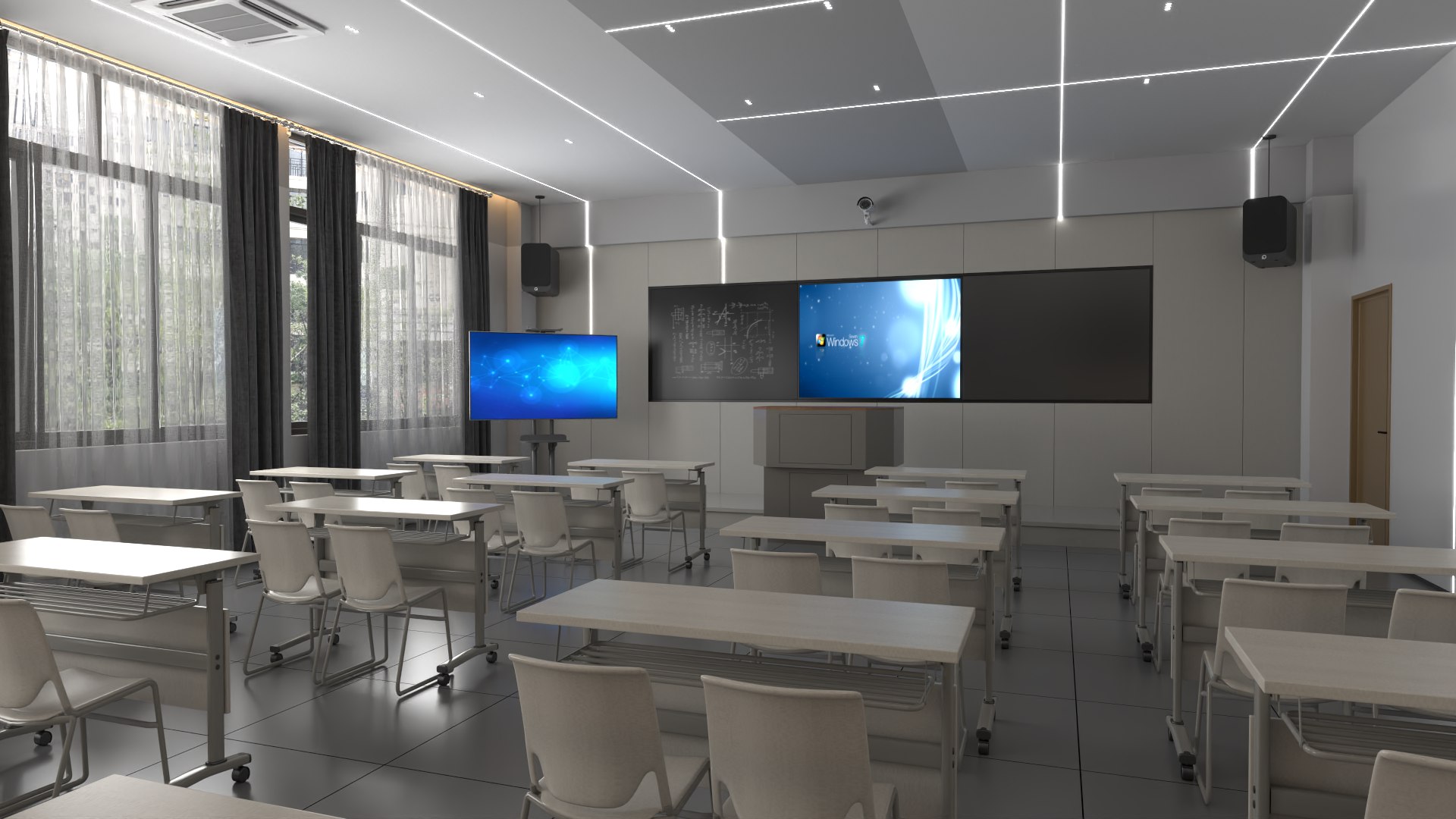 Smart Classroom 3D Model - TurboSquid 2157519