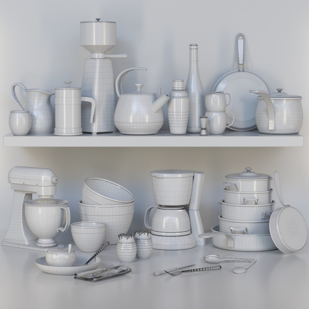 3D Kitchen Appliances Model - TurboSquid 1699902
