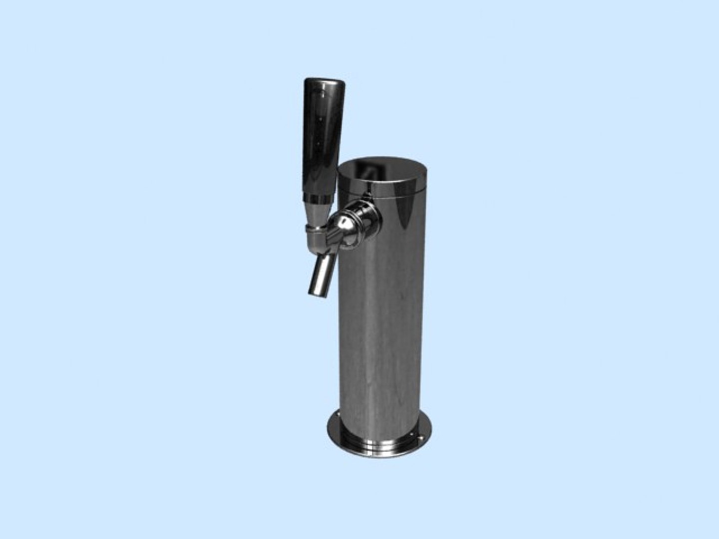 beer tap 3d model