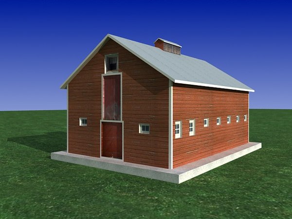 barn building obj