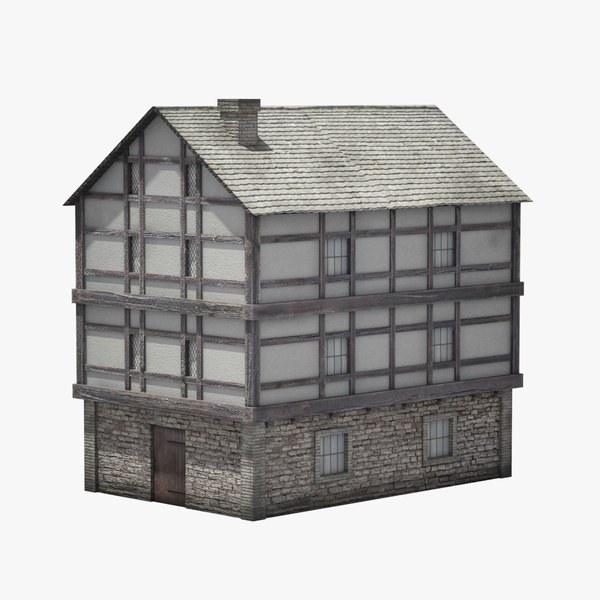 3d model medieval house