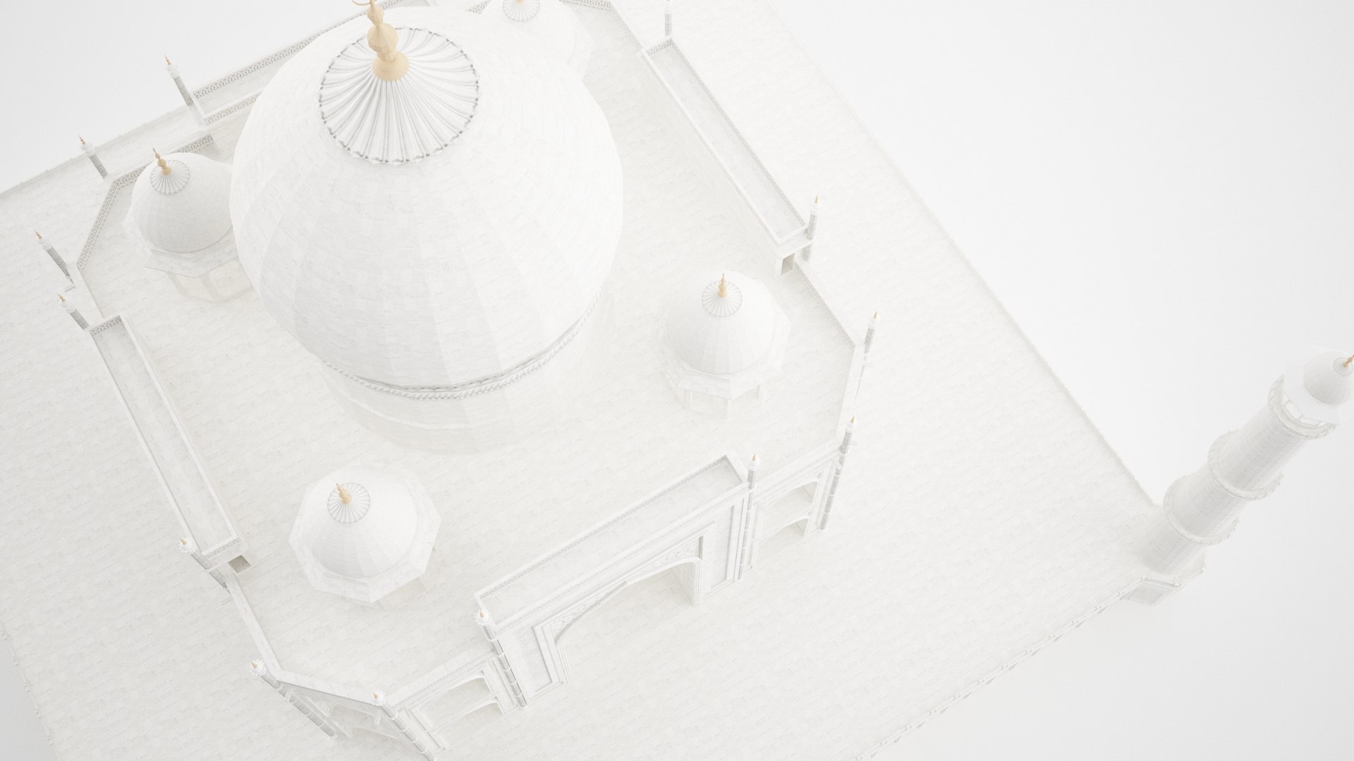3D model Taj Mahal - India - TurboSquid 2111428