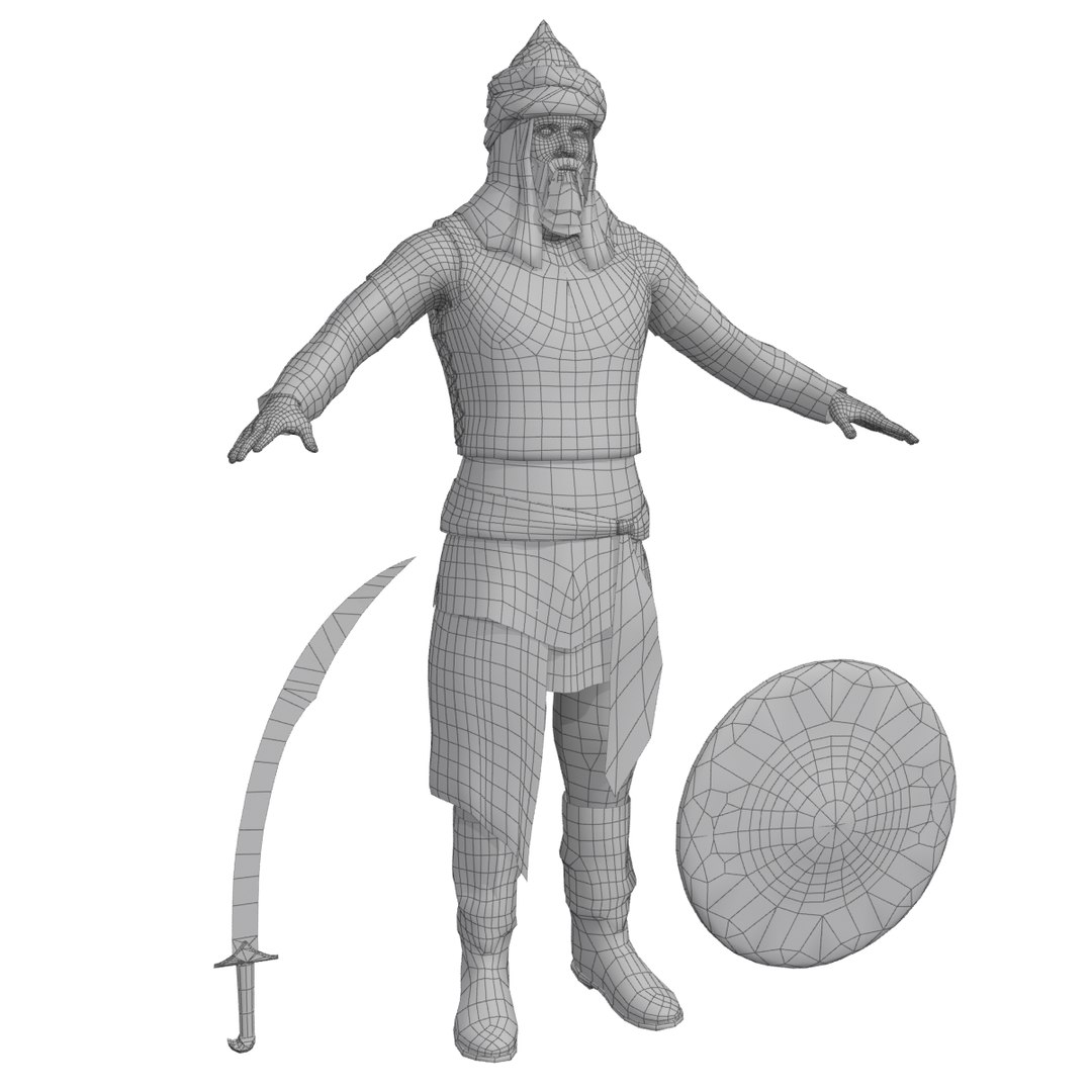 Saladin Man Armor 3D Model - TurboSquid 1261276
