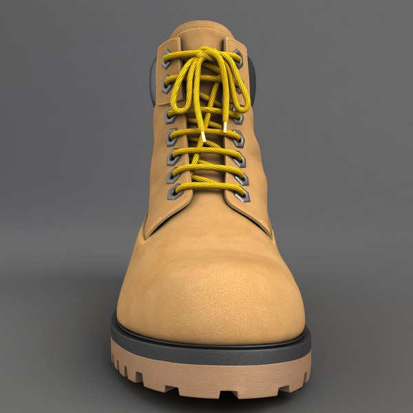 realistic boots 3d model